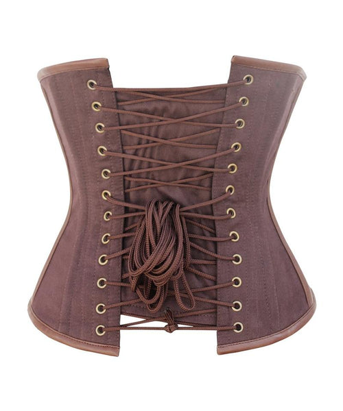 Lange Instant Shape Criss Cross Cotton Steampunk Underbust Corset ...