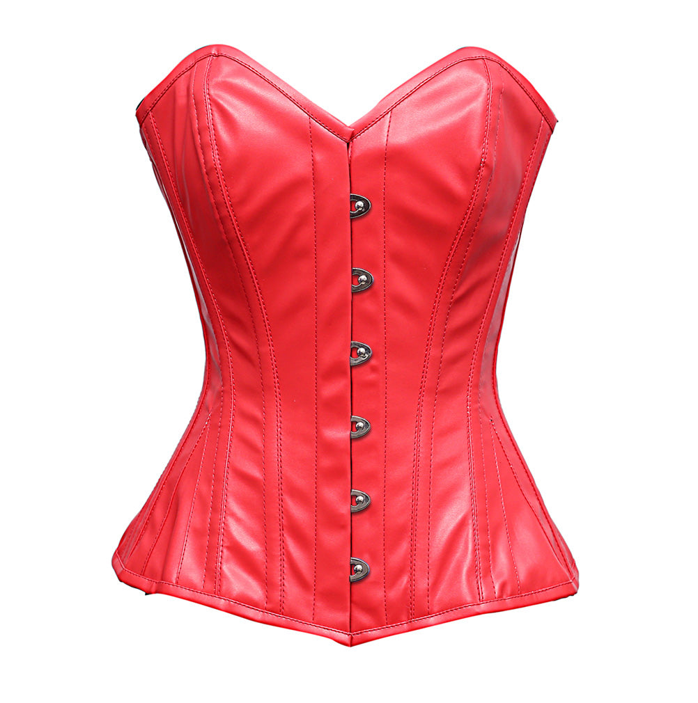 Red Pleather Corset