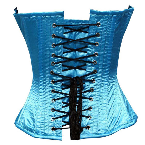 ELEGANT TURQUOISE SATIN | Corsets Queen US-CA